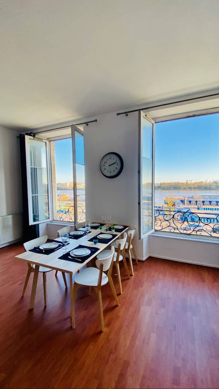 Grand Appartement Spacieux Et Lumineux Avec Vue - Bordeaux