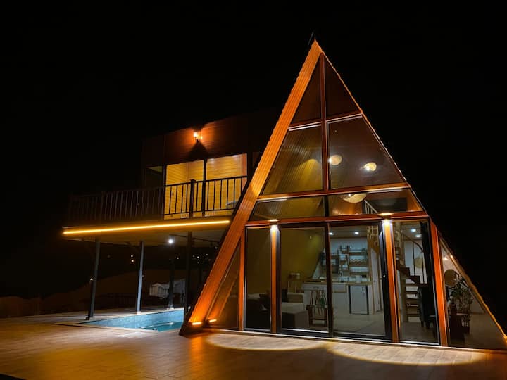 Göl Manzaralı | Havuzlu & Jakuzili Lüks Bungalov - Mersin