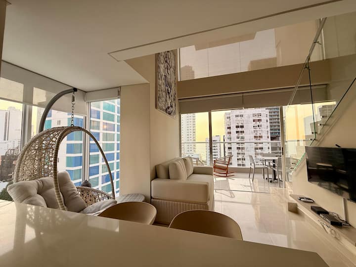 Dúplex Lujo/ Bocagrande Vista Al Mar Piscina & Gym - Cartagena