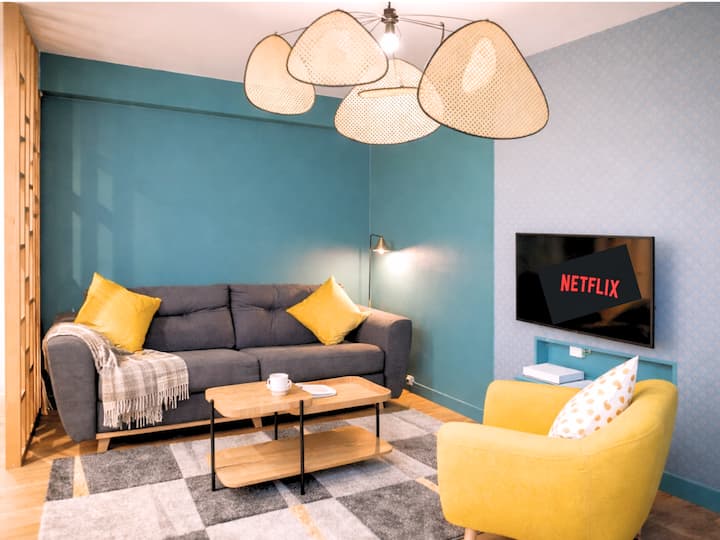 Appartement Cosy 2 Chambres Hyper Centre Parking - Le Mans