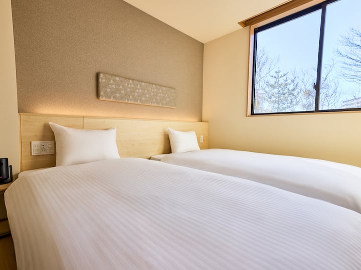 [D]2 Queen＋2 Single / Hot Spring Bath ＆ Sauna - Kusatsu