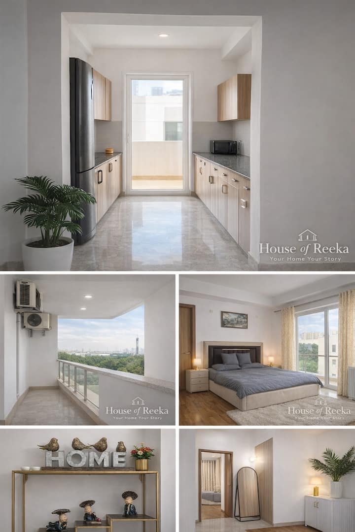 •House Of Reeka | Top Floor 4bhk• Balcony • Peace - Manesar