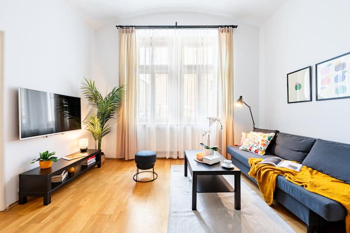 2bdr Apt. W/ 200mbs Wifi • Tv & Netflix • Sleeps 4 - Prague
