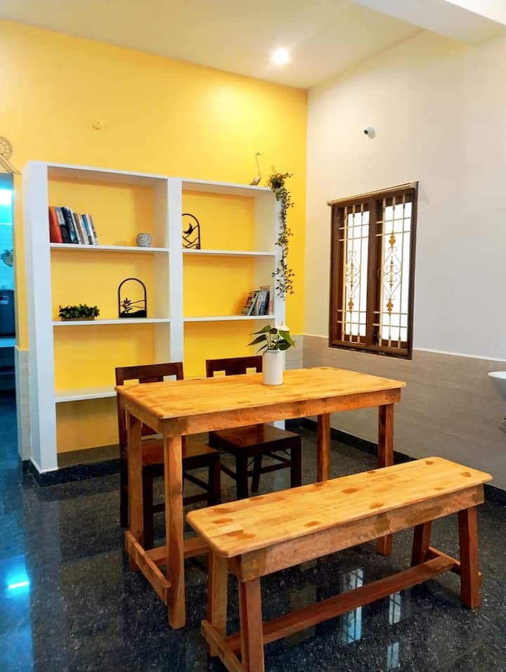 Full House 5 Bhk |Pvt. Terrace | 2.2km Whitetown - 本地治里市