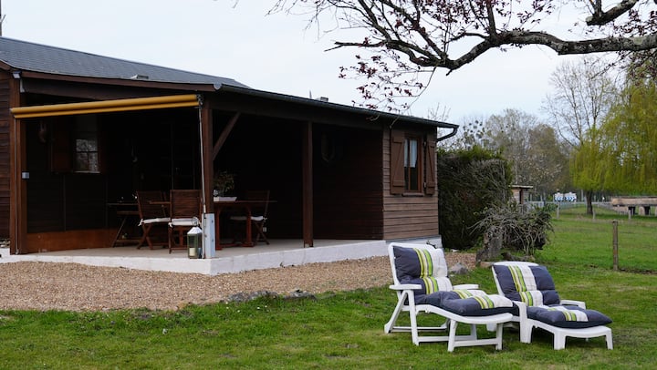 Chalet Cosy 4pers *Rivière *Animaux *25min Du Mans - Sarthe