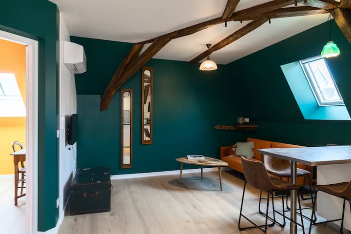 Cocon Cosy Sous Combles En Centre-ville - Indre-et-Loire