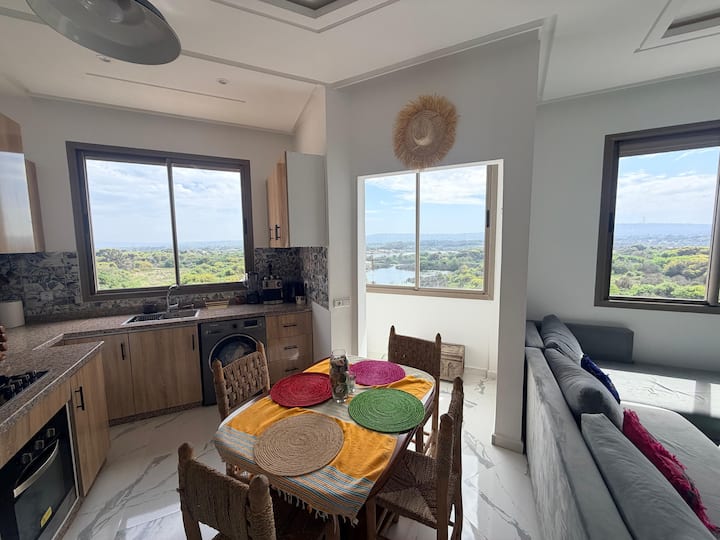 Appartement Lumineux Avec Vue Forêt & Lac - Essaouira