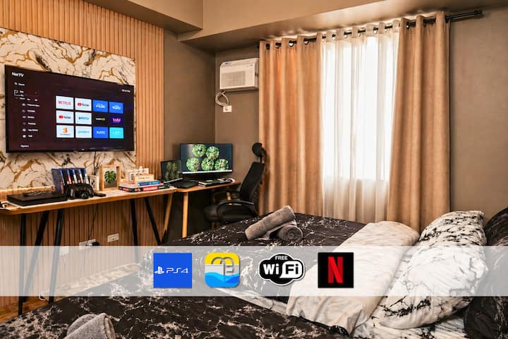 *New Cozy Studio W/ Ps4, Pool And Inside It Park - Cebu City