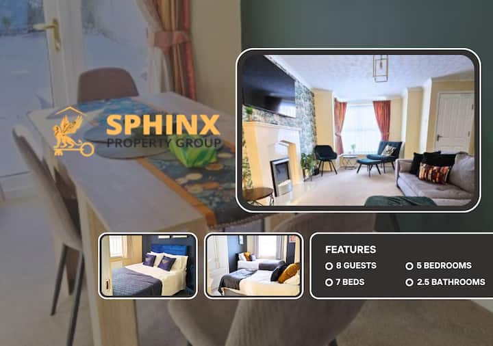 5br Spacious Family Home - Middlewich - W/parking - Northwich