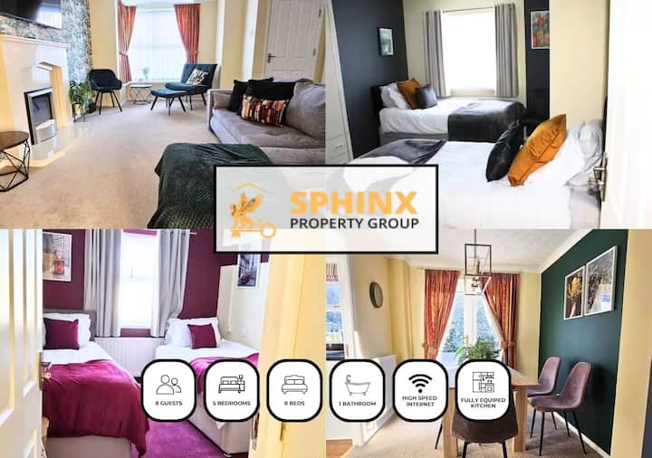 Stylish 5br Stay | Easy Transport Links | Wifi - Northwich