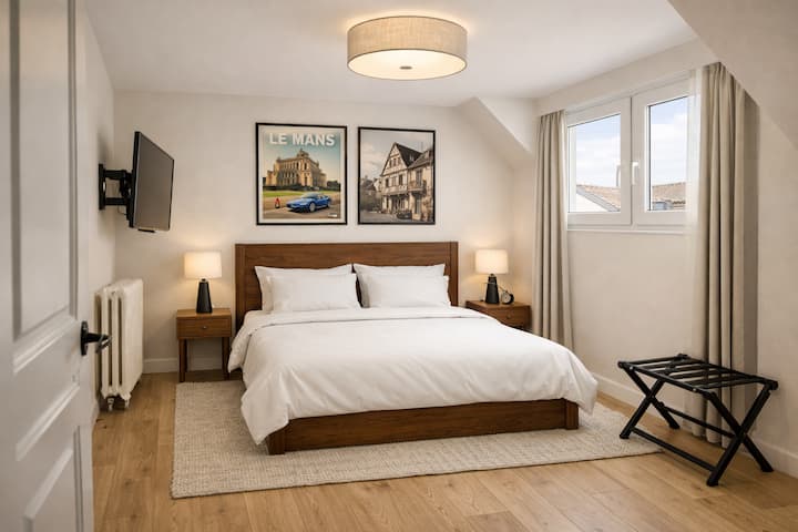 Chbr Dble Vue Cathédrale, Hypercentre 10mn Circuit - Le Mans