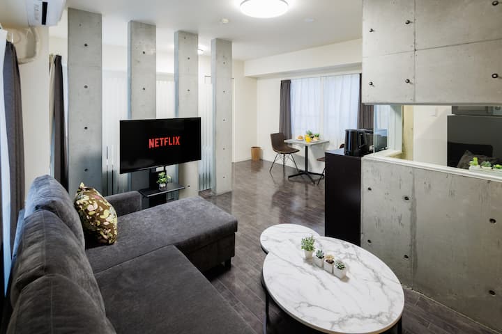 Central Sapporo｜nijo Market｜2beds Max4｜long Stay - Sapporo