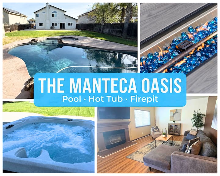 Quiet Manteca 4br Home | Pool, Hot Tub & Fire Pit - Ripon, CA