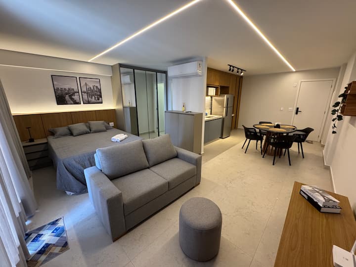 Fr Municipal Bueno - Flat Com Lazer No Rooftop - Brasil