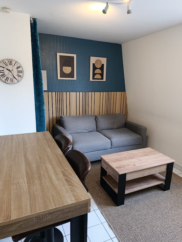 Studio Lumineux & Déco Soignée | Hyper-centre - Avranches