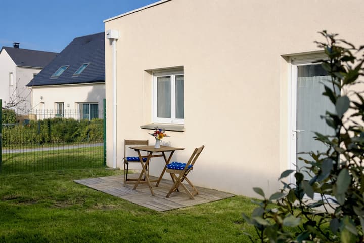 Studio Cosy Avec Terrasse – Côte De Nacre - Plage d'Hermanville-sur-Mer