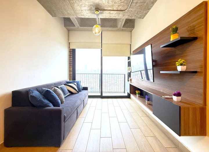 Amazing 2 Bedroom Apt20 W/pool + Free Parking +Gym - Monterrey