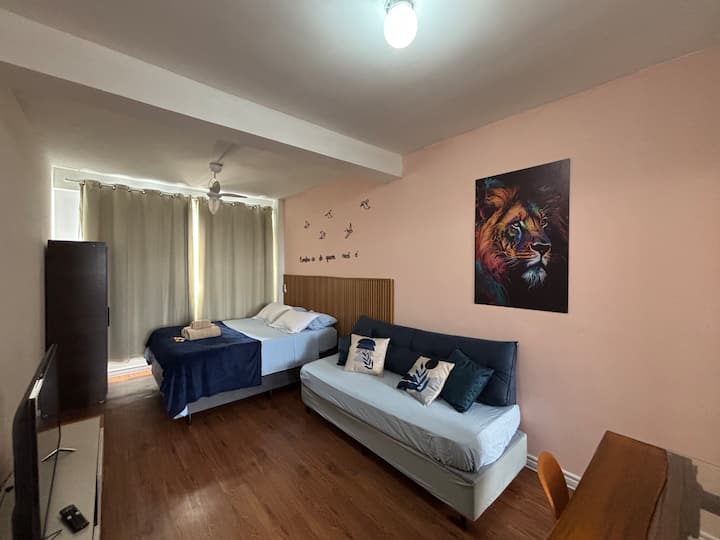 Studio Leão 108| Conforto, Charme E Segurança-vaga - Campinas