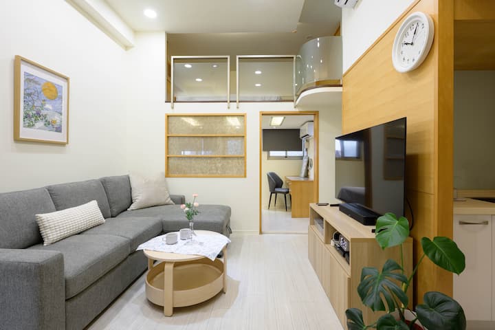 Ximen5min・2brlongstay・fullkitchen&laundry・24/7safe - 반차오 구