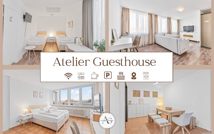 Atelier Guesthouse - Gemütliches Doppelzimmer (Z6) - Filderstadt