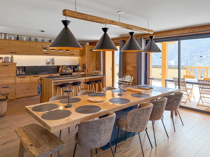 155m² Luxe • Terrasse 100m² Plein Sud • 3 Suites - Briançon
