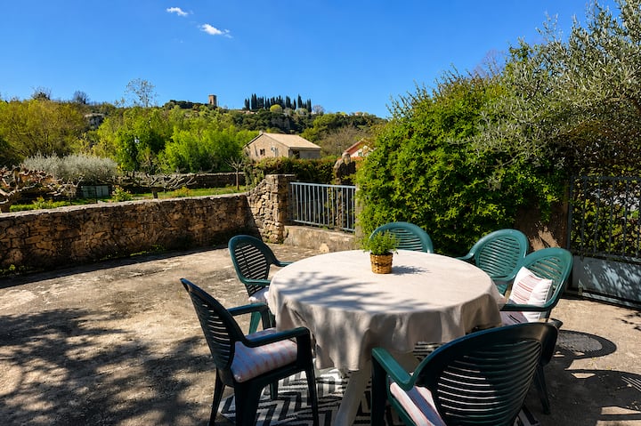 Maison Familiale à 3 Min à Pied De L'ardèche - Aiguèze