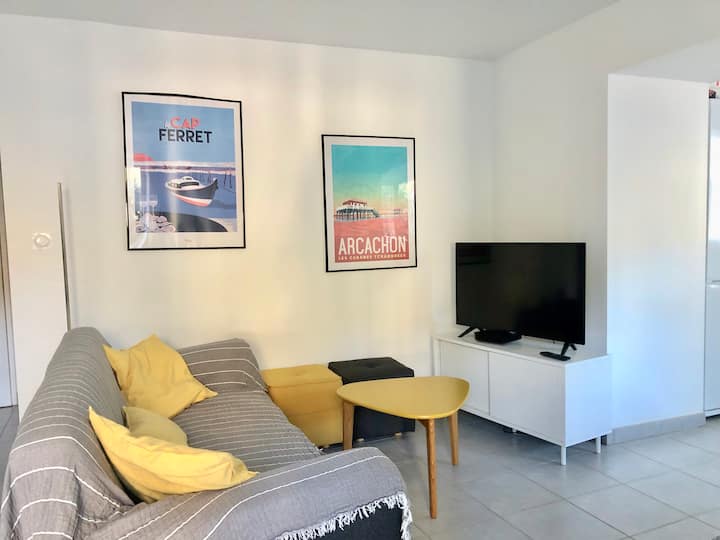 T3 Avec Jardin, Pk, Plage Pereire, 2sde, Vélos - Arcachon