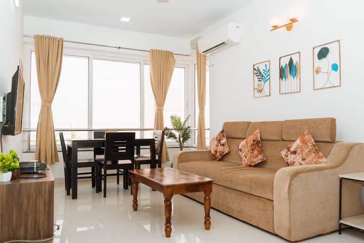 Coastal Calm 1bhk | 500m To Colva Beach - コルバ