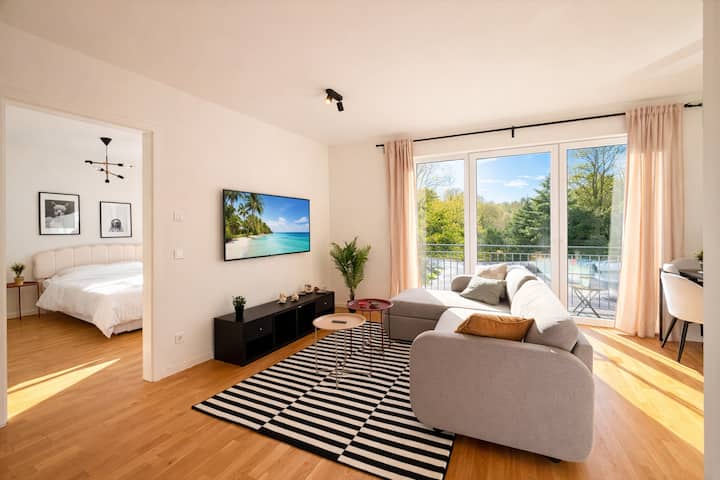 Stylish New 2room Apt. | Balcony & Garage| Central - Hamburgo