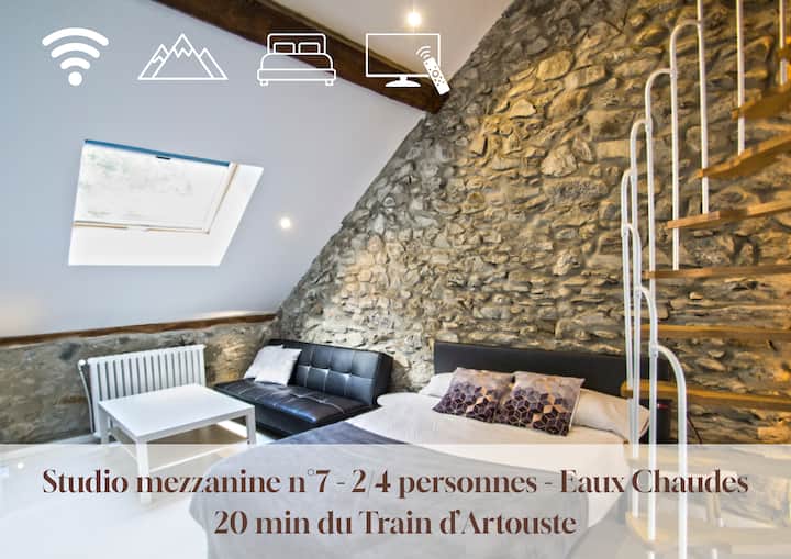 Apt N°7 Mezzanine 4 Pers, Proche Laruns & Espagne - Station d'Artouste