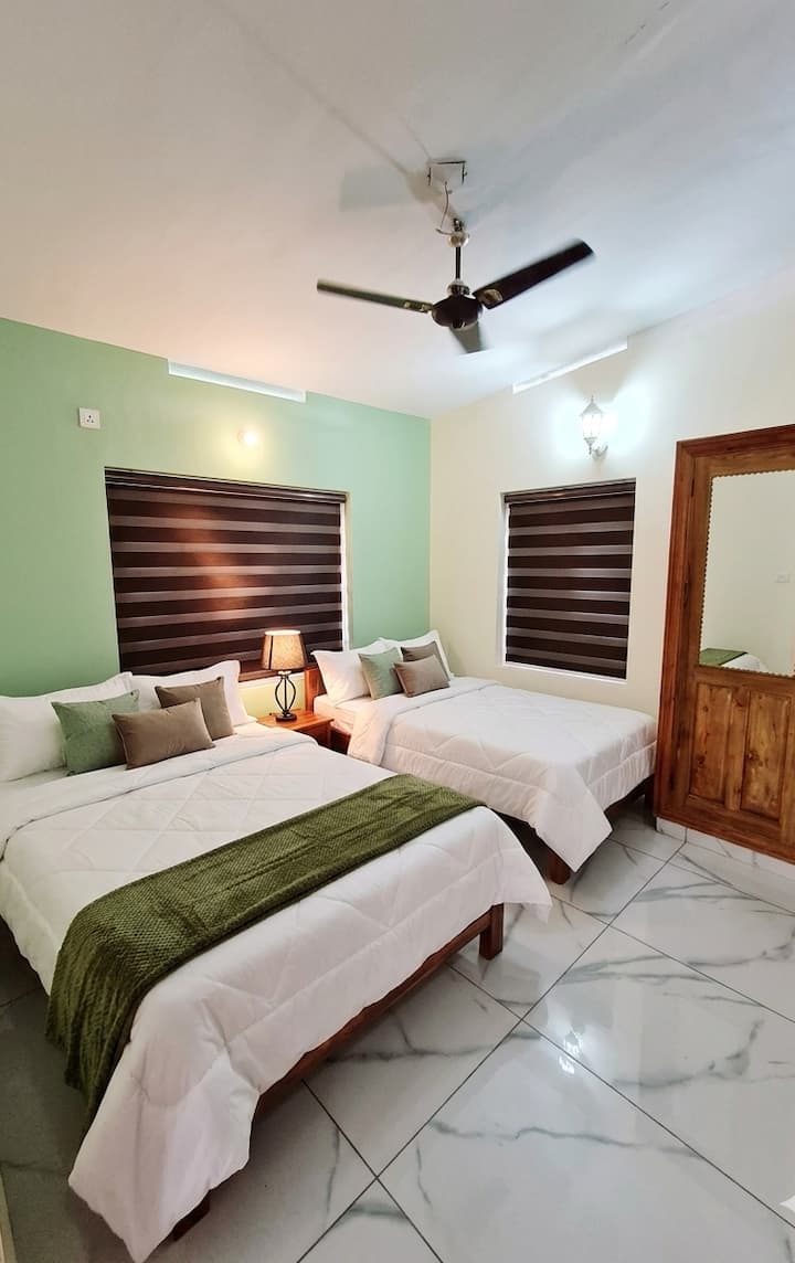 Var: Vista Haus 2: Ac 2bhk, 9 Min To Cliff / Beach - Varkala
