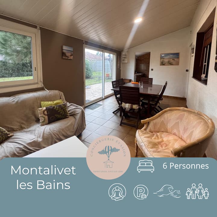 Maison Centre Montalivet, Tout à Pied. - Vendays-Montalivet