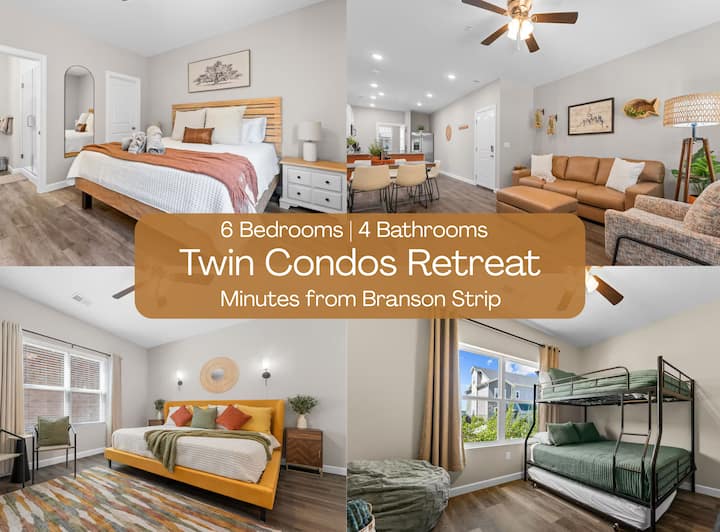 New! 6br | 2 Condos | Sleeps 16| No Stairs - Branson, MO
