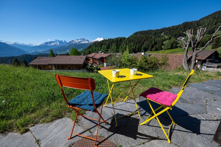 Charming Mountain Flat With Sauna - Valbella