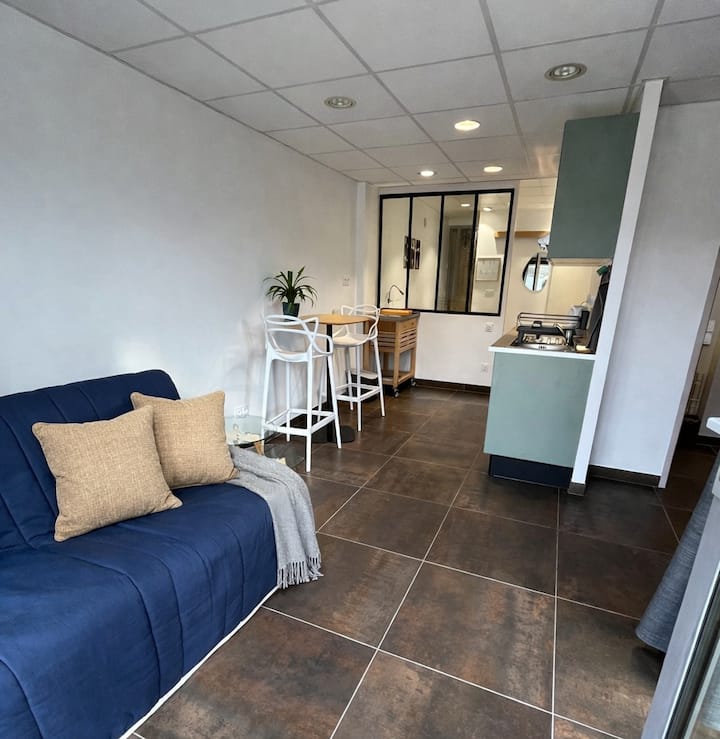 Studio 2 Personnes Climatisé - Mer à 5 Min - Vannes
