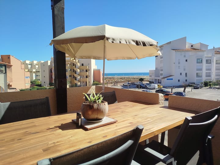 Bel Appartement 6 Personnes, Front De Mer, Clim - Leucate