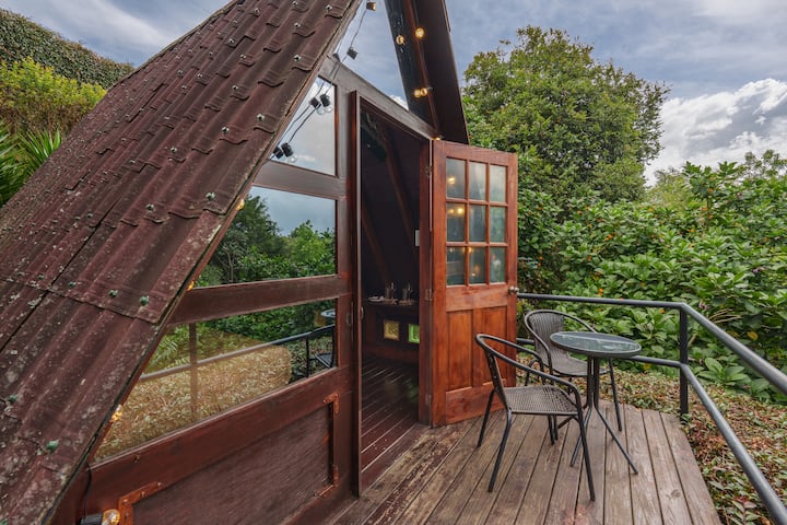 Chalet A-frame Ventanas Bosque Fogata & Bbq · Pets - Guarne