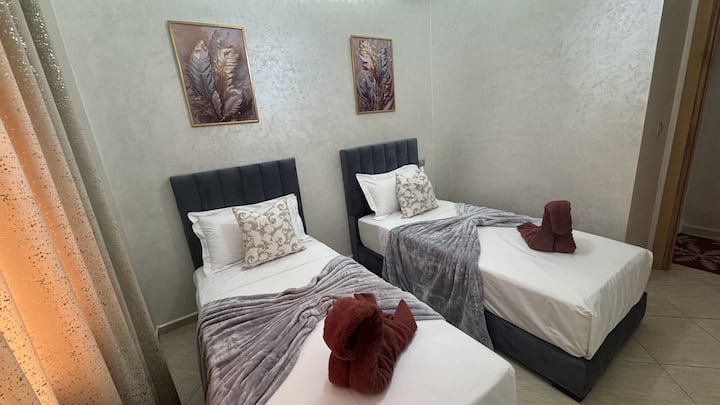Cozy 2br Apartment 10 Min To Agadir Beach Wi-fi Ac - Agadir