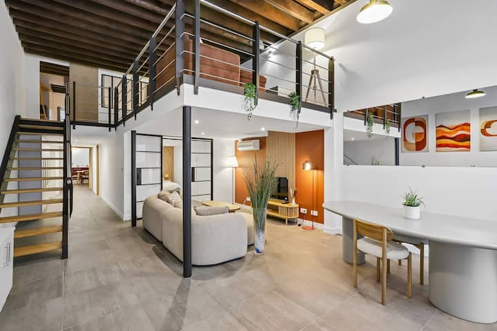 Luxieux Loft 126m2 • Spacieux & Lumineux • Lyon 6 - Lyon