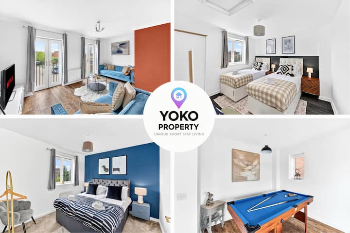 Stylish House • Pool Table • Driveway Parking - Bedford