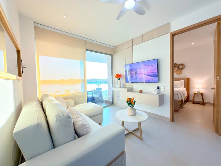 Piscina Increíble | Apto 2 Hab | Baia Kristal - Cartagena, Colombia