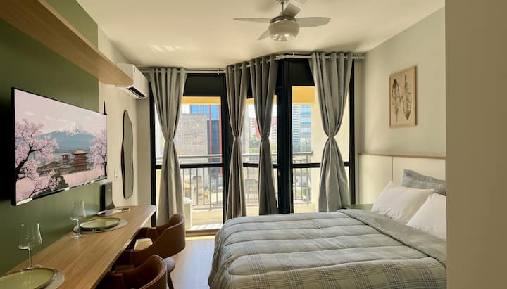 Studio Piscina Newtown Liberdade | 5min Metrô - Brasil