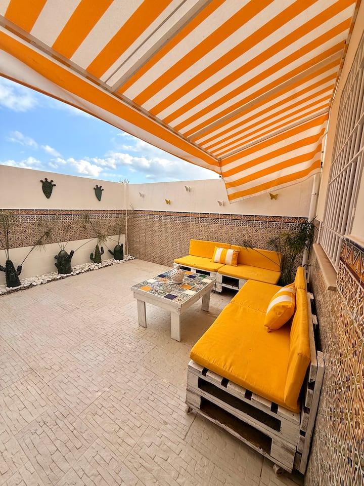 La Casa Dorada, S1 Avec Terrasse Ensoleillée - Nabeul‎