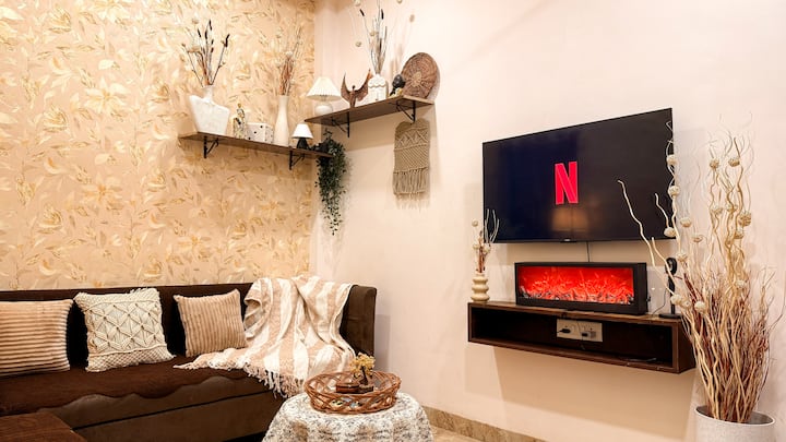 Luxe Earthy Themed | 2bhk | Raw & Refined - Indore