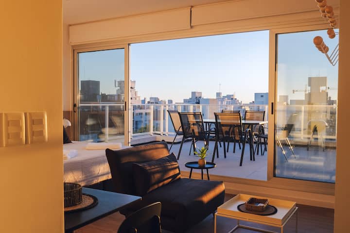 Lujoso Apartamento Con Vista Al Mar - 몬테비데오