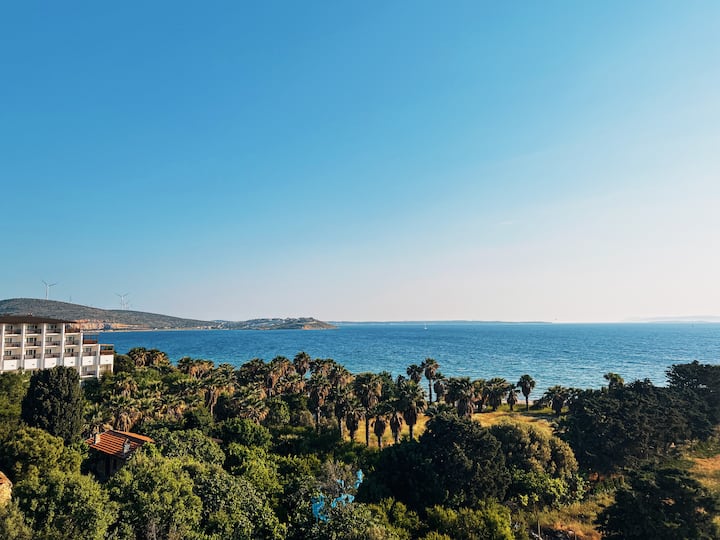 Panoromik Deniz Manzaralı Daire - Ilıca