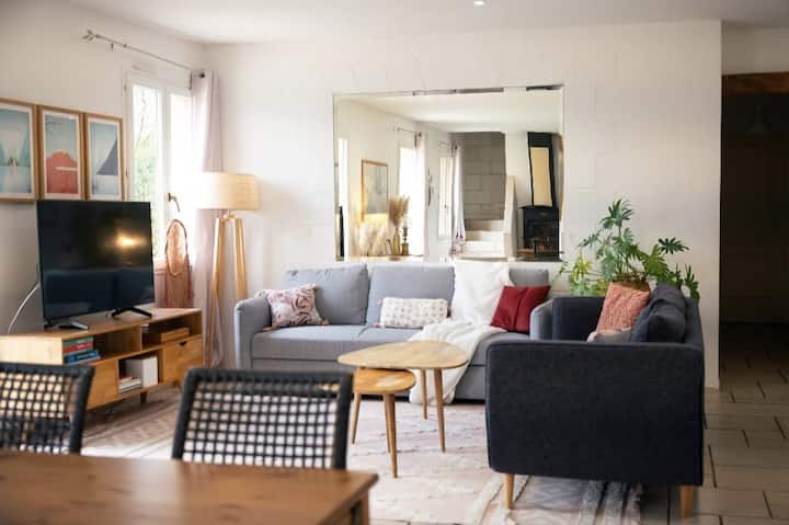 Grande Maison Cosy Proche Angers & Bords De Loire - Beaucouzé