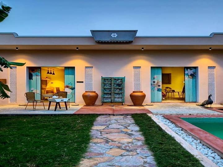 Dancenter Parijat Villa I 1bhk I Pool I Udaipur - Udaipur
