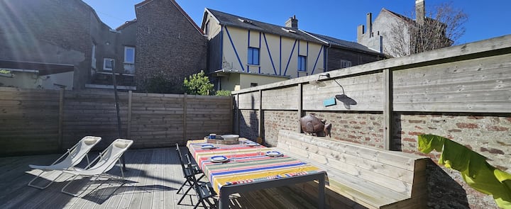 Appt 5 Pers - 150 M De La Plage- Terrasse De 120m2 - Berck