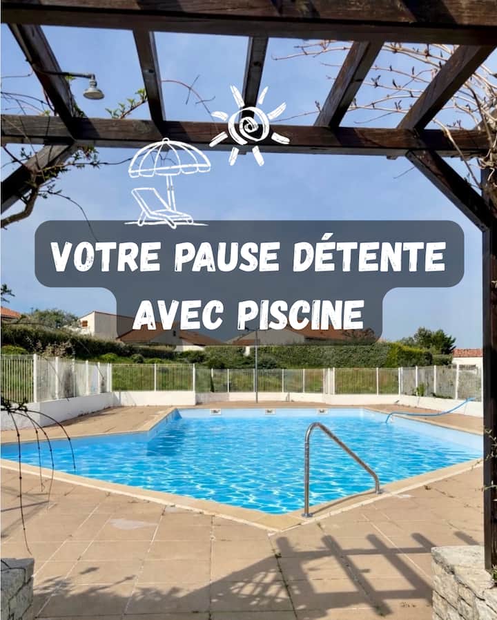 Maison Rénovée Avec Jardin, Résidence Avec Piscine - Notre-Dame-de-Monts